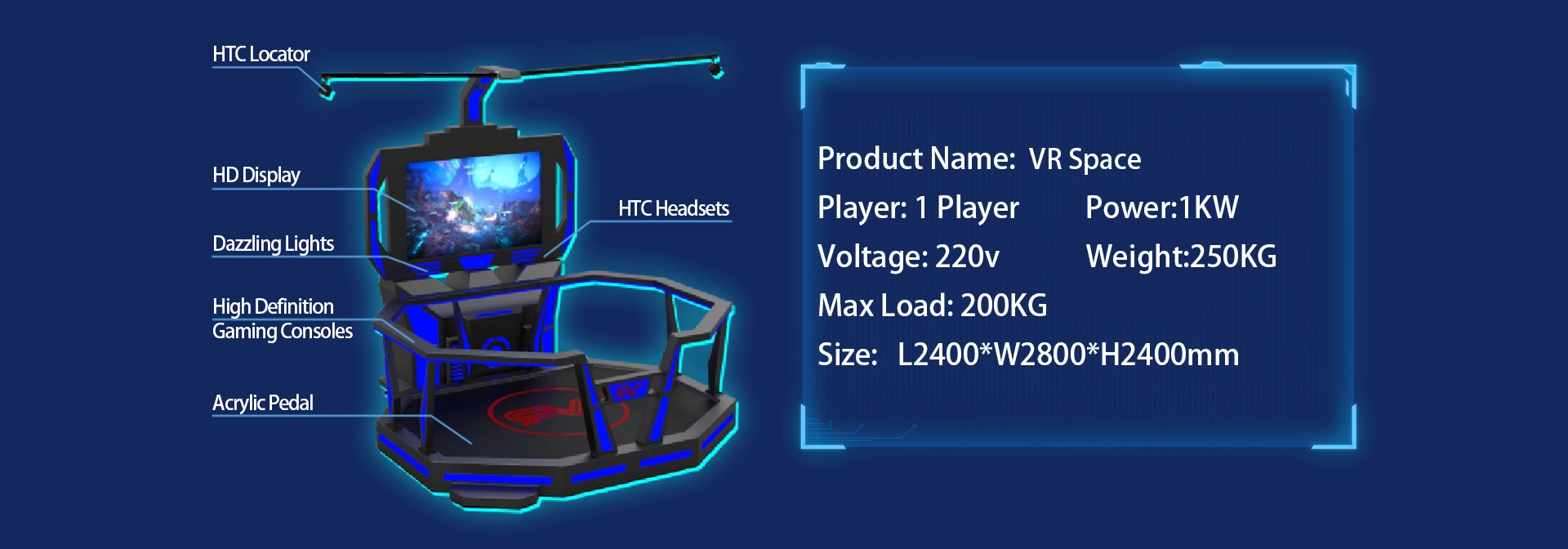 VR Space Free Walk Shooting VR Simulator- The Alpha VR